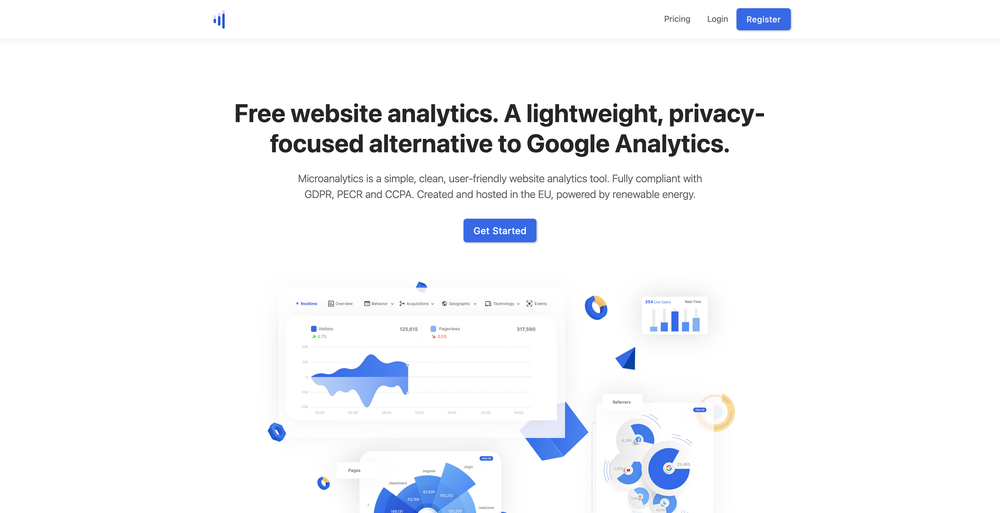 A list of privacy-friendly Google Analytics alternatives.