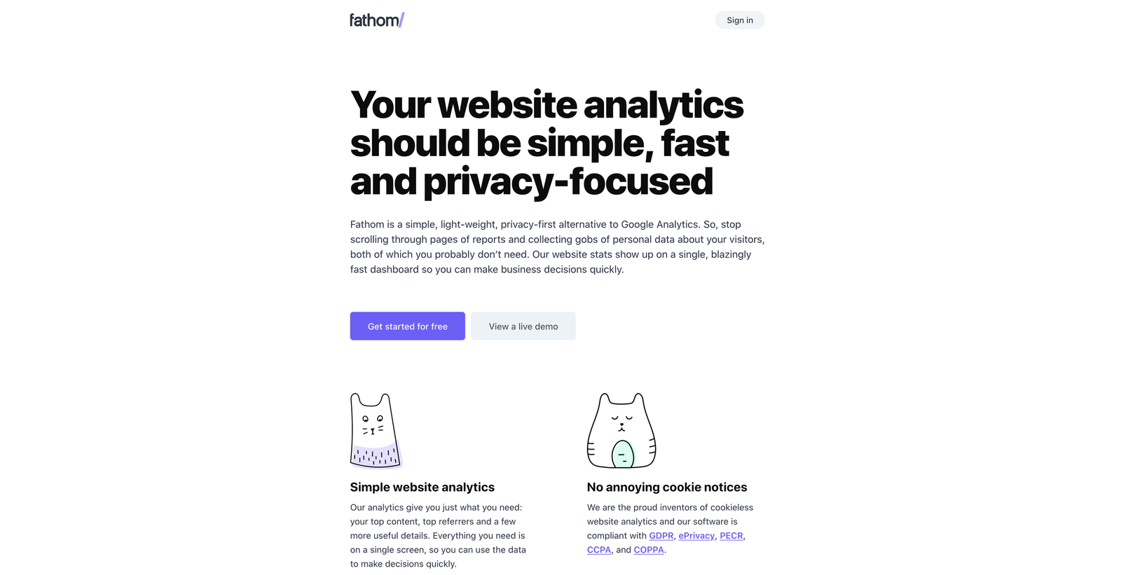 A list of privacy-friendly Google Analytics alternatives.