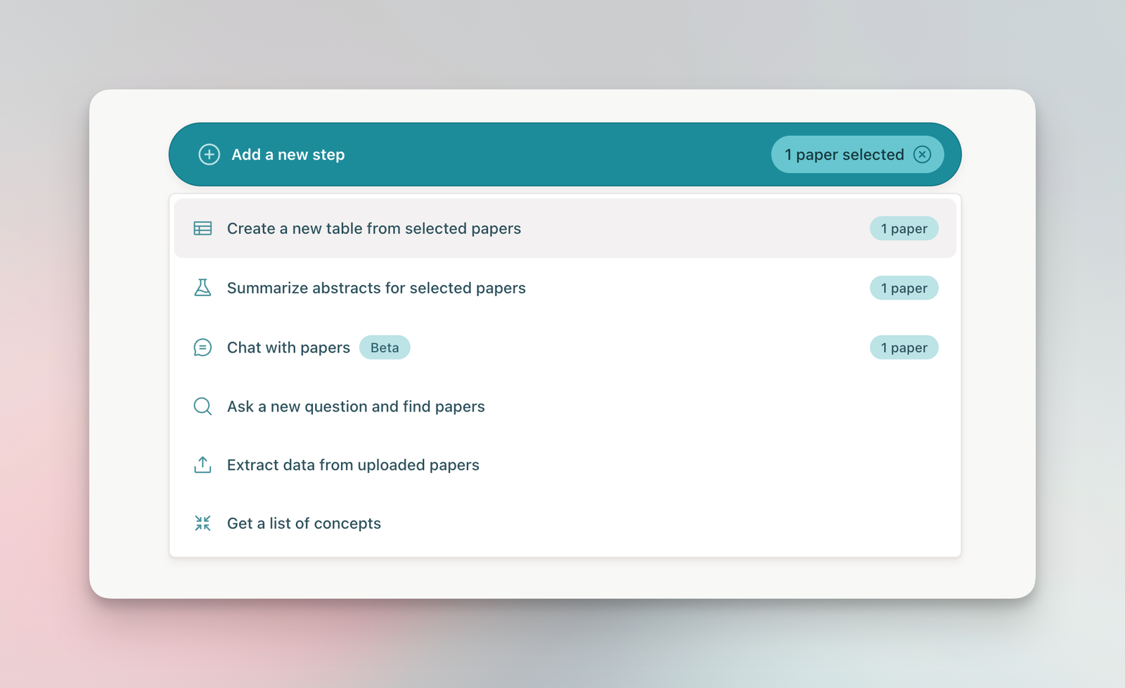 Summarize papers, extract data, and synthesize your findings – with Elicit
