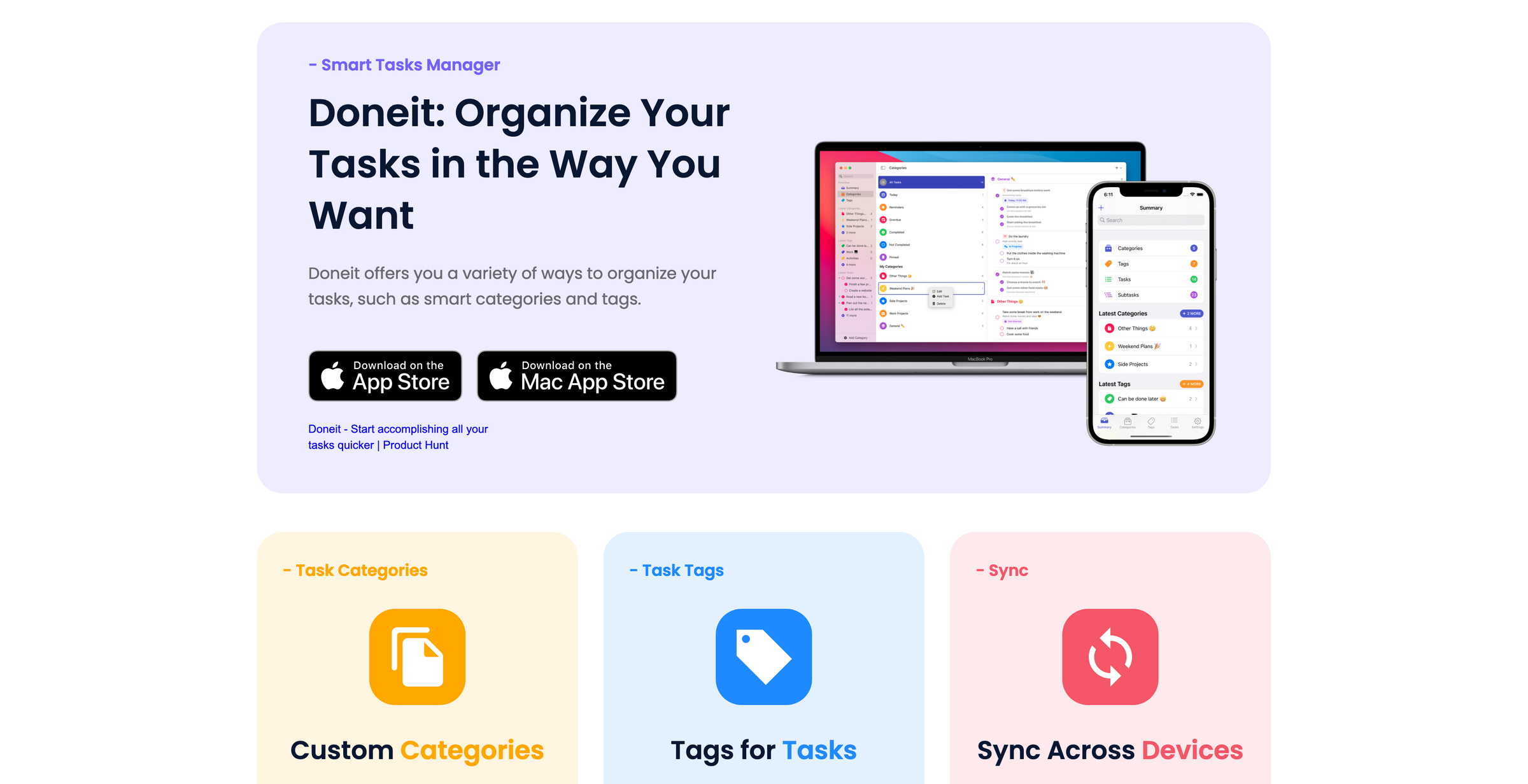 Creating habits & A design app that works the way you do